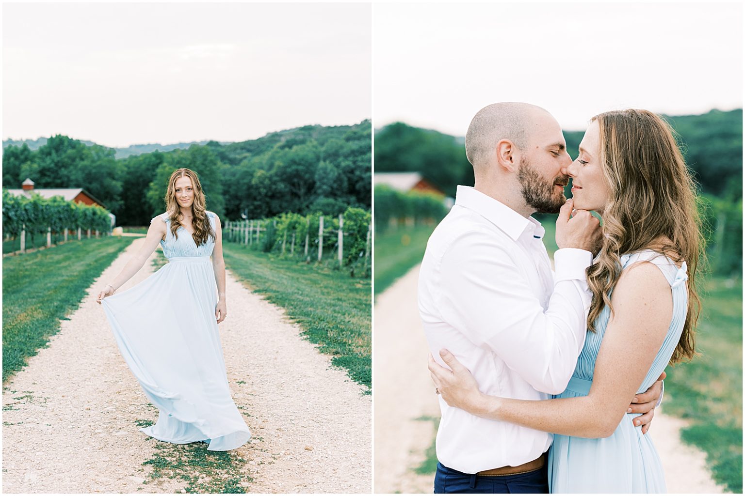 Sadie + Jack's Dubuque Winery Engagement | Bethany McNeill Photography